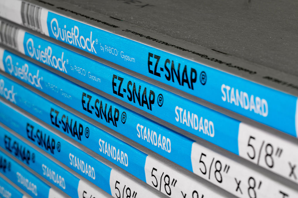 QuietRock EZ-SNAP 5/8" x 4' x 8' at Discount Builders Supply & Hardware ...