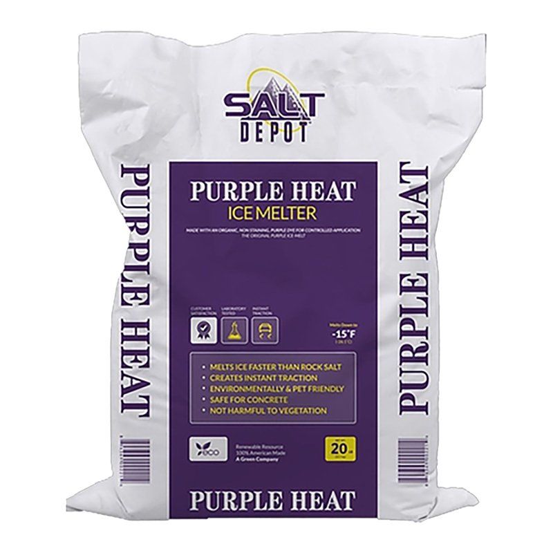 Salt Depot PH50 PURPLE HEAT Purple Heat Ice Melt, Crystalline, Purple ...