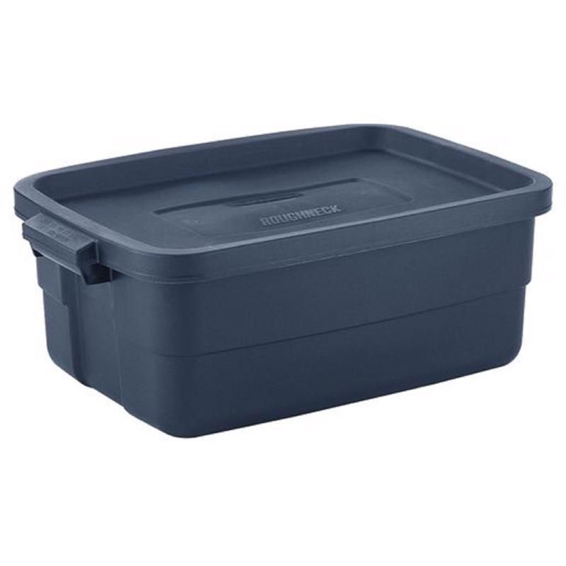 Rubbermaid Roughneck 10 gal. Navy Blue Storage Box at Discount Builders ...