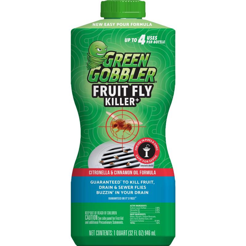 Green Gobbler Fruit & Drain Fly Killer Liquid Gel 32 oz. at Discount ...