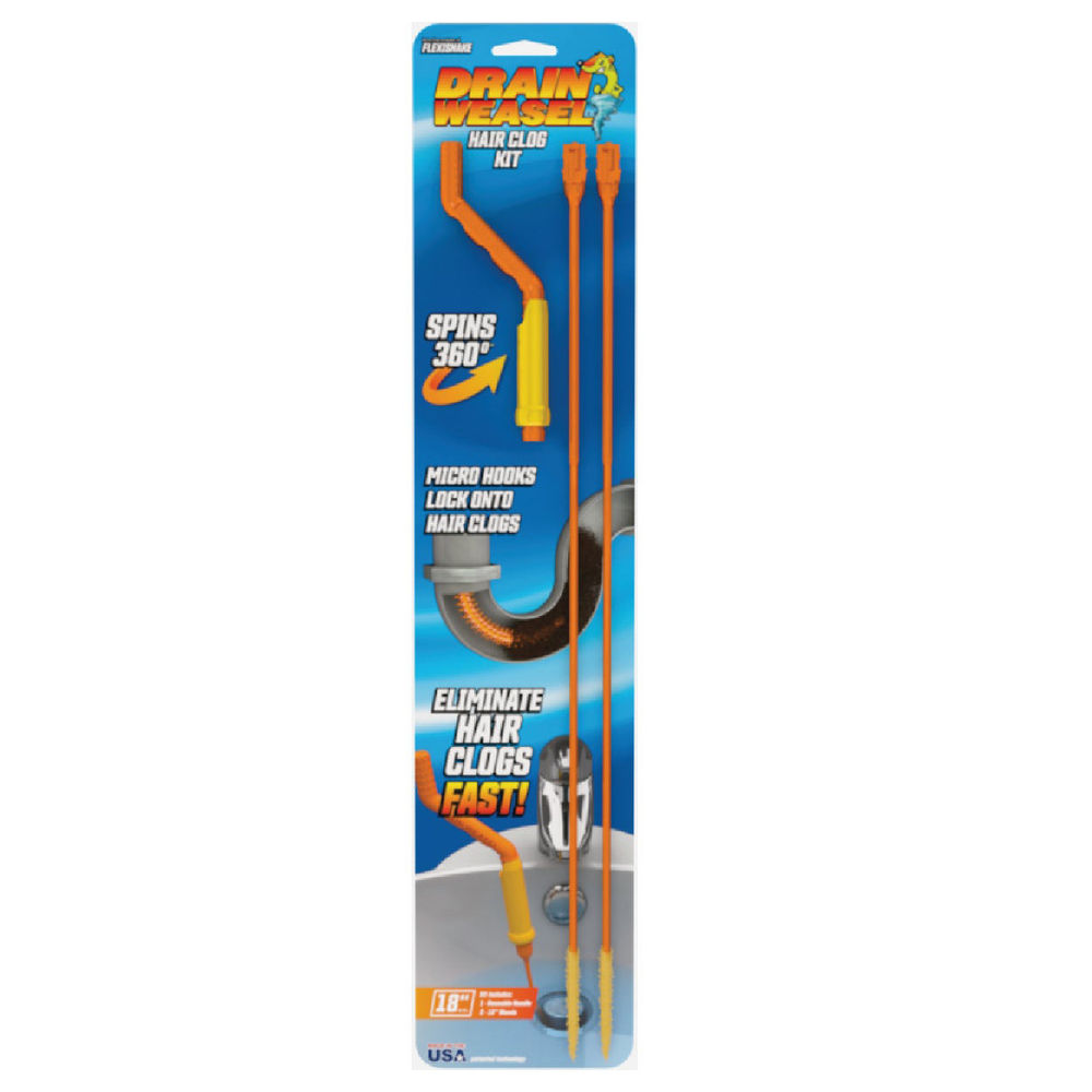Drain Weasel Hair Clog Remover Tool Starter Kit at Discount Builders ...