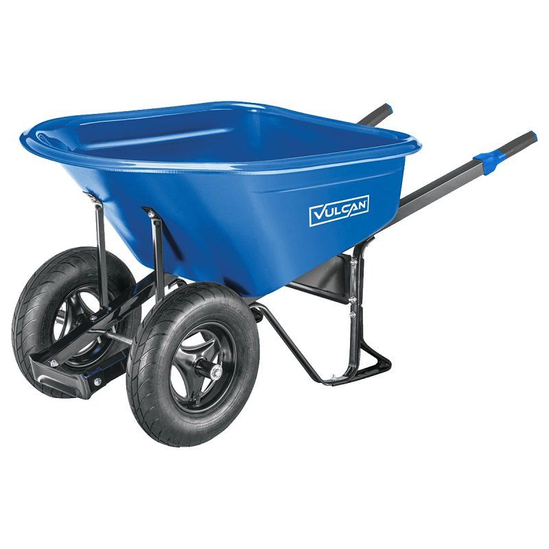 Vulcan 7cf HDPE 2-Wheel Wheelbarrow at Belletetes | Wheelbarrows