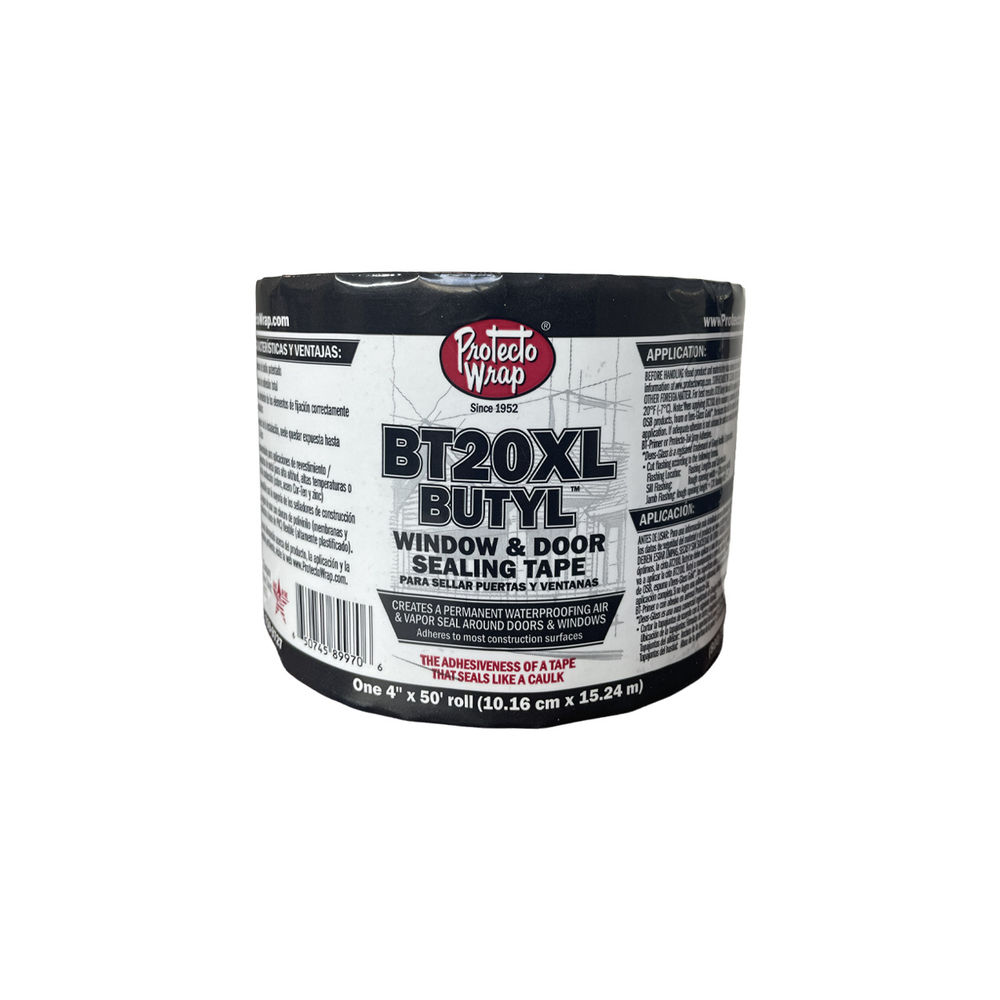 BT20XL BUTYL 4" x 50' Window & Door Sealing Tape at Discount Builders ...
