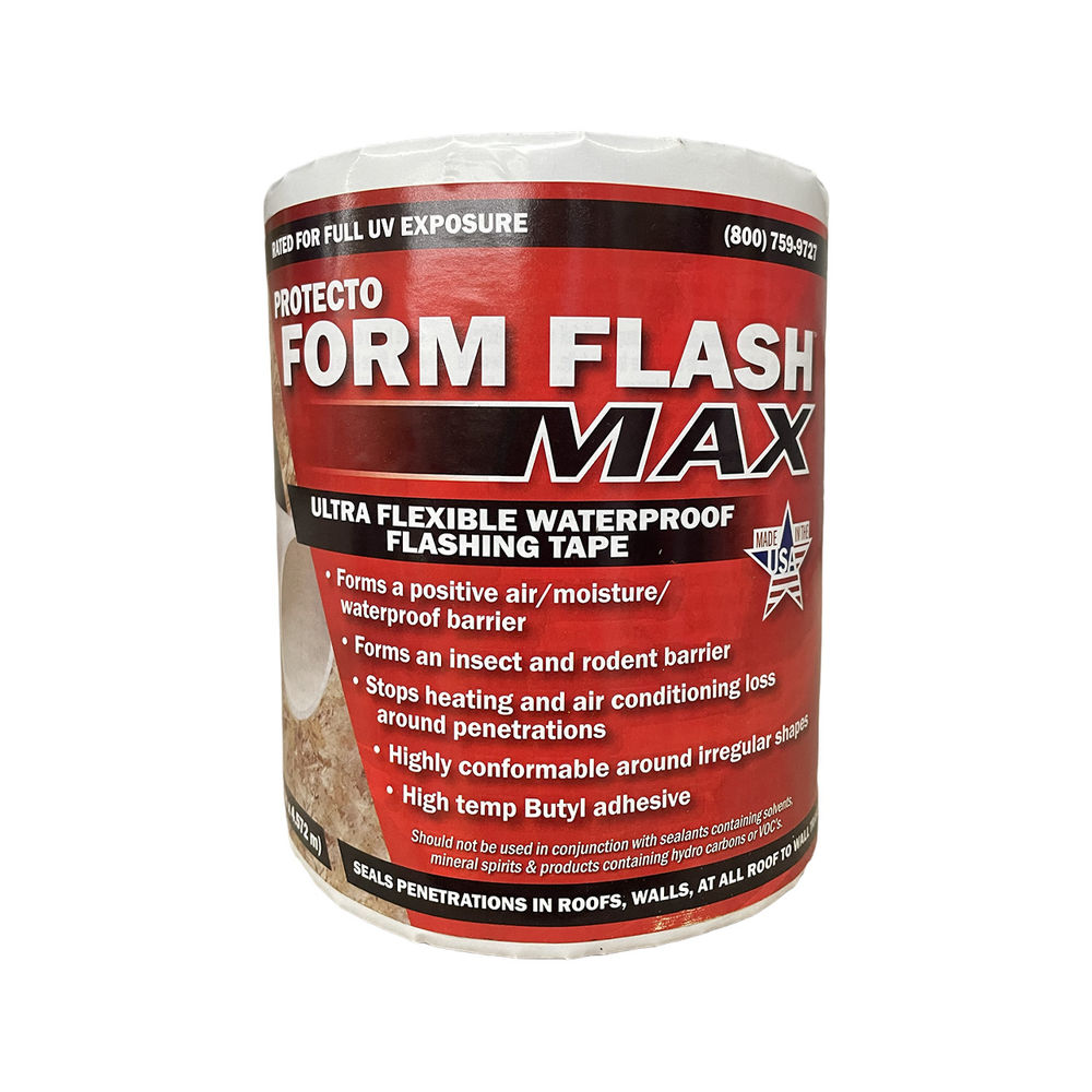 Protecto Form Flash Max 6" x 15' Ultra Flexible Waterproof Flashing ...