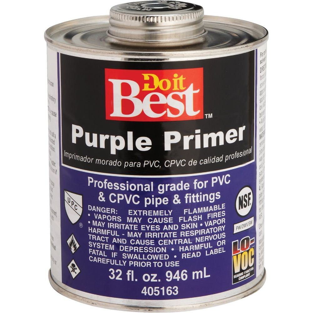 Do it Best 32 Oz. Purple Pipe and Fitting Primer for PVC/CPVC at East ...