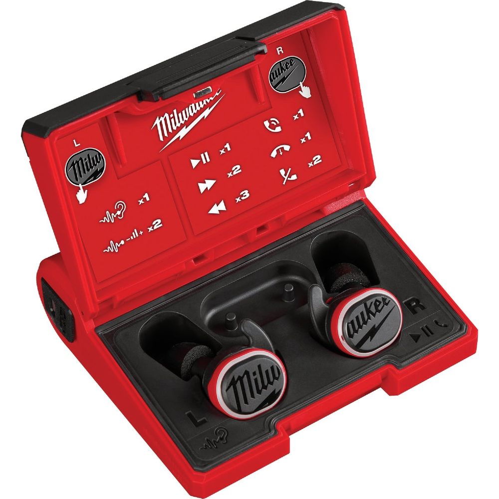 Milwaukee REDLITHIUM USB Bluetooth Jobsite Earbuds at Hilltop Lumber ...