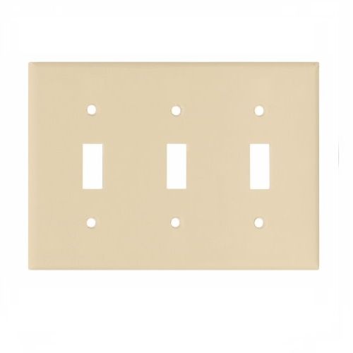 Wallplate 3 Gang Ivory Dcrtv at Matt’s Building Materials