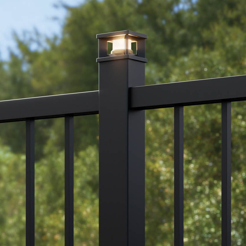 8' IRX Black Modern Top Rail at Requarth Co | TimberTech Aluminum Rail