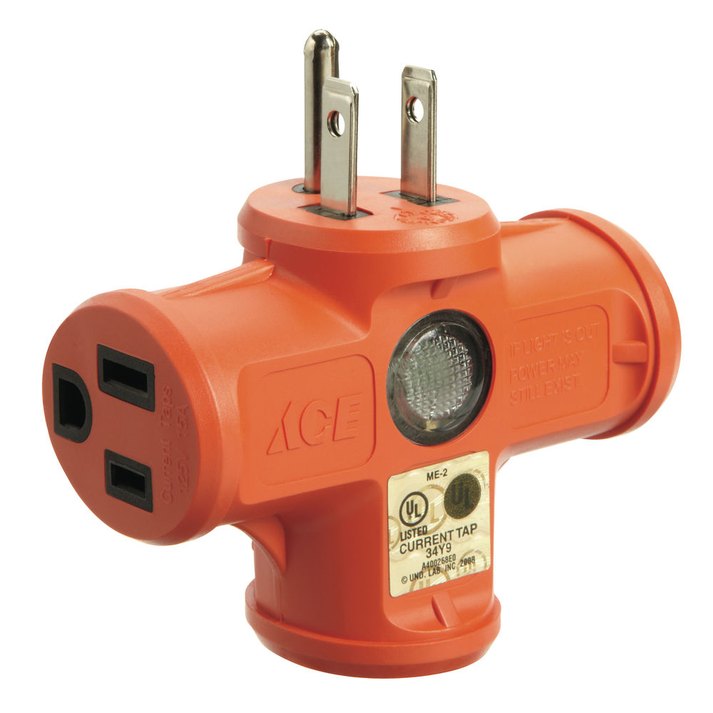 Tapcube Hd Grnd Org Bulk at Hill's Ace Hardware & Lumber | Plug-in Adapters