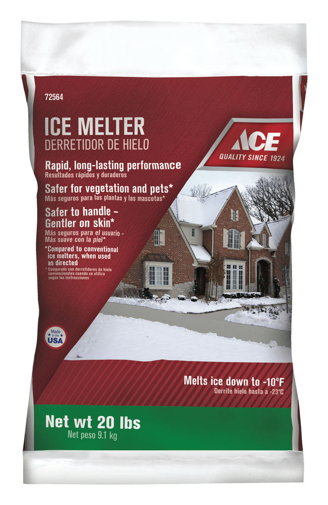 Ice Melt 20 lb. Bag Ace at Family Hardware | Blended Ice Melt