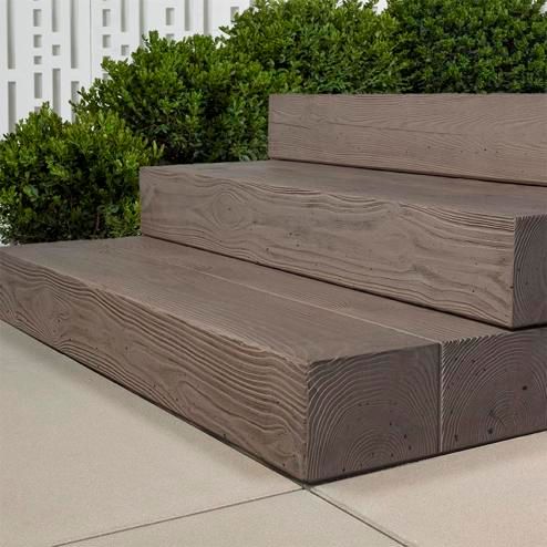 6" x 16" x 48" Techo Block Borealis Steps Wood Smoked Pine at Arnold ...