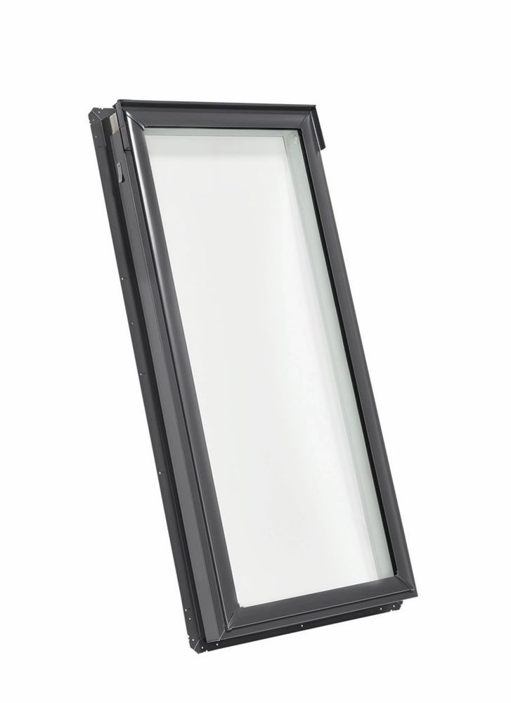 Skylight Deck-Mounted Fixed Pre-installed white room-darkening solar ...