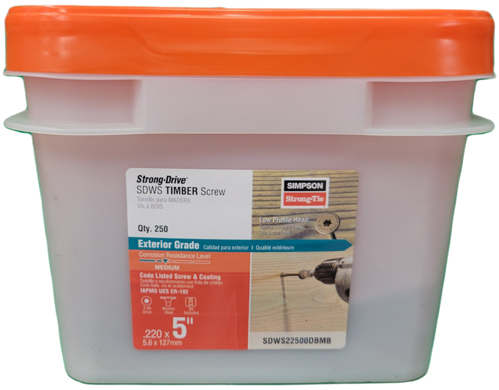 Simpson Strong-Tie SDWS22500DBMB Strong-Drive SDWS TIMBER Screw ...