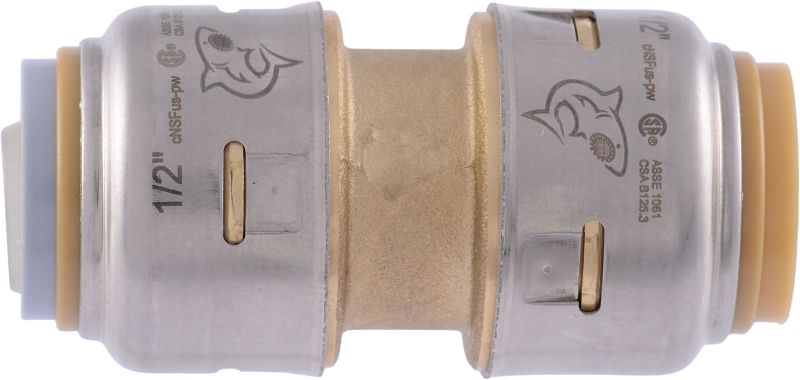 Sharkbite Max UR4008A Brass Push-Fit Polybutylene Transition Coupling 1 ...