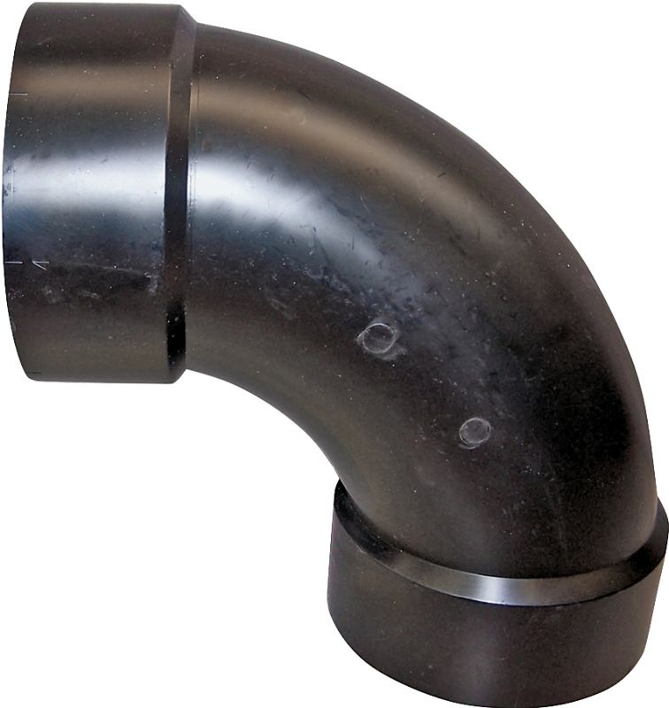 ABS 90° Long Sweep Bend 4-in Hub at Central Valley | ABS Fitting ...