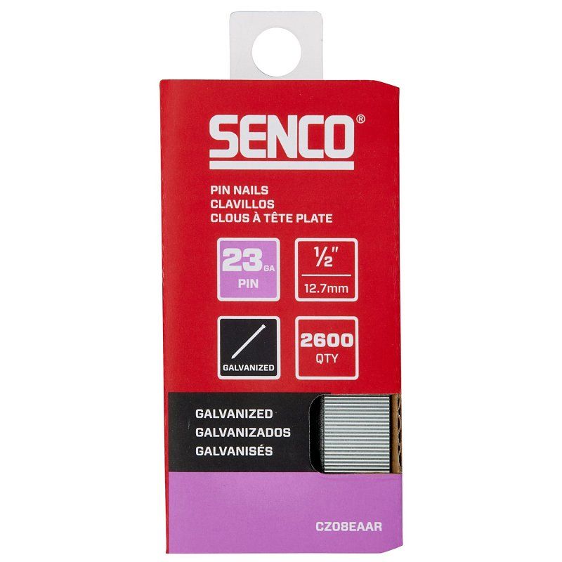 Senco Cz08Eaar 1/2-Inch 23-Gauge Galvanized Headless Micro Pins 1,080 ...