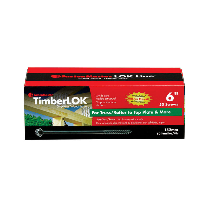 6"TIMBERLOCK 50PK at Central Valley | Package Screws
