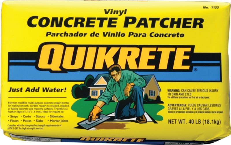 Quikrete 1133-40 Vinyl Concrete Patcher 40lb Bag at Central Valley ...