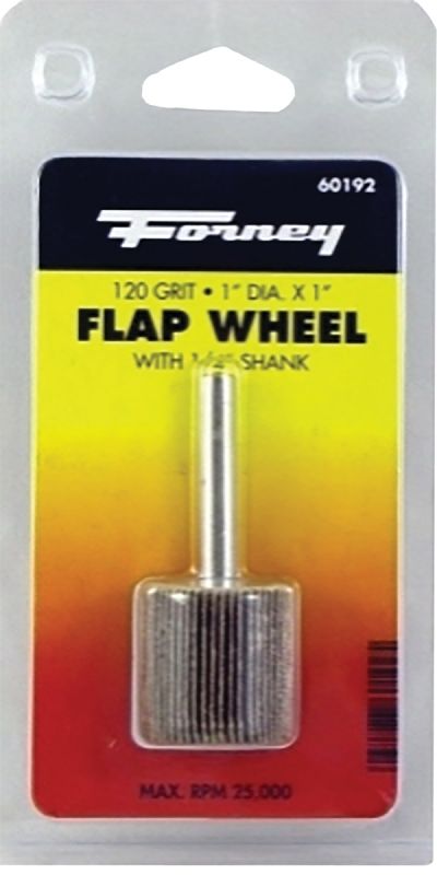 Forney 60192 Shank Mounted Flap Wheel 120G 1 x 1-in at Central Valley ...