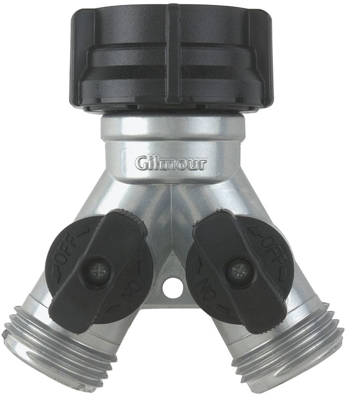 Gilmour 800154-1001 Shut-Off Valve 2-Way Y-Connector Zinc at Central ...