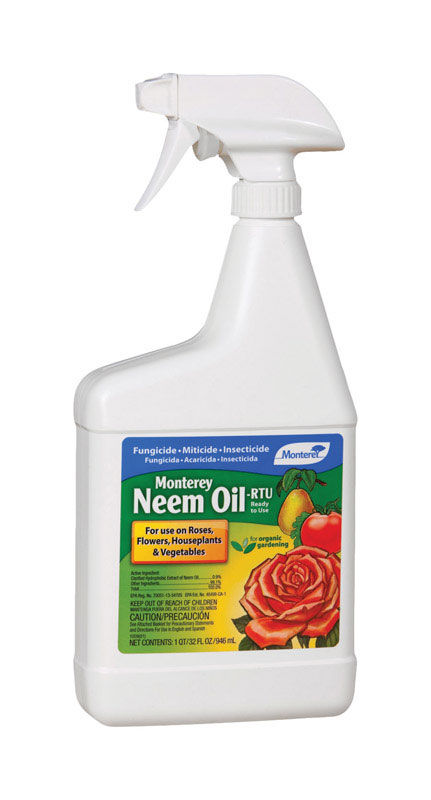 Monterey LG 6148 Neem Oil Fungicide Insecticide & Miticide RTU 32oz ...