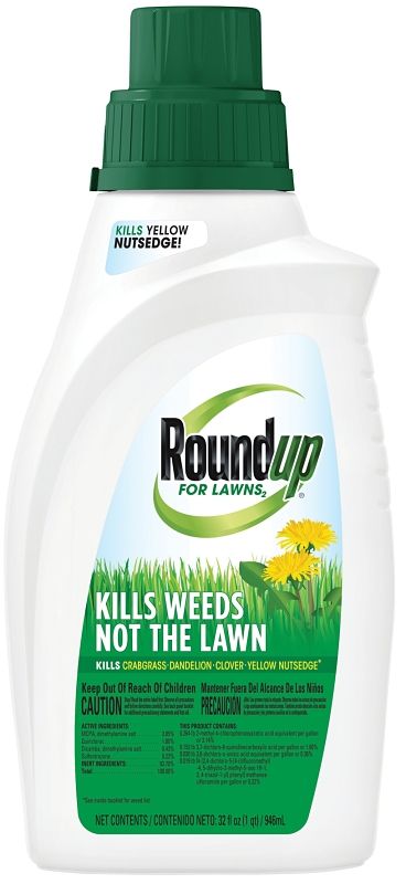 Roundup 5020310 For Lawns Weed & Crabgrass Killer Liquid Concentrate ...