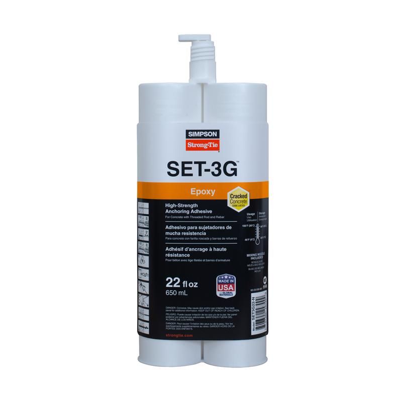 Simpson SET3G22-N Set 3G High Strenght Epoxy with Nozzle and Extension ...