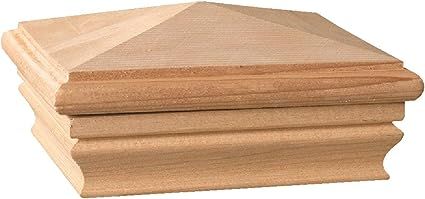 Shop Deckorators Newport High Pyramid Cedar 6x6 Post Cap at Belletetes ...