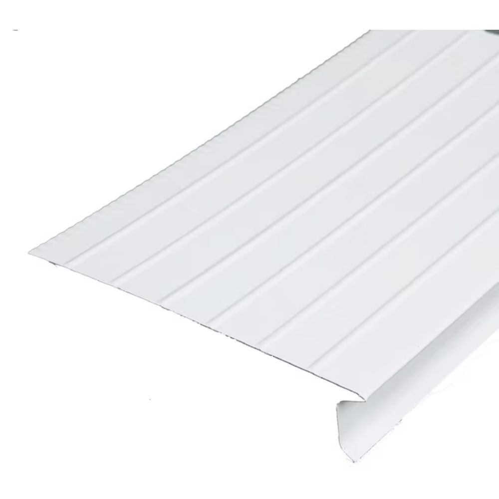 8" White Aluminum Drip Edge, Standard (L&R#3863) at Belletetes | Roof ...