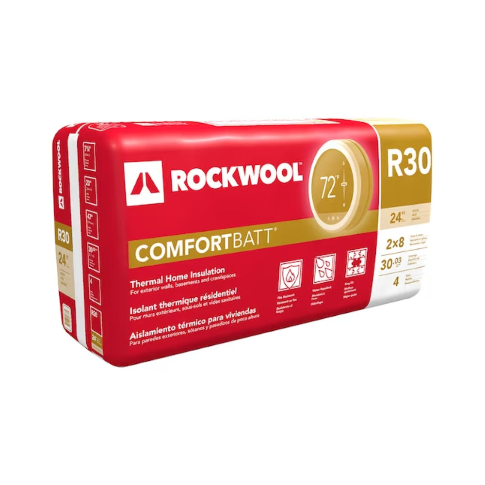 ROCKWOOL Comfort-Bat Insulation 7.25" x 23" R-30 30.03 sq. ft. (Red ...