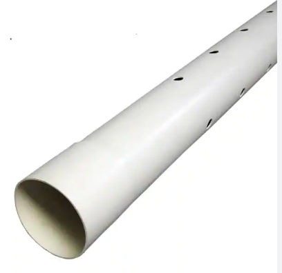 4-inch S/D Perforated White Pipe, 10 feet #04520010 at Belletetes ...