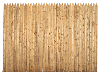 6' x 8' Stockade Fence (Spruce #1) at Belletetes | Wood Fence Materials