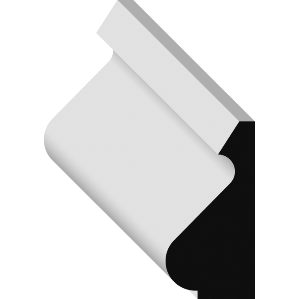 11/16" x 1 3/8" Pine Base Cap (WM163) at Belletetes | Pine Mouldings