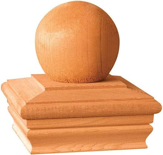 Deckorators Newport Ball Top 4x4 Post Cap Cedar at Belletetes ...