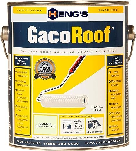 Gaco Silicone Roof Coating 1 Gallon White at Belletetes | Roof Coatings