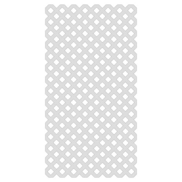 4x8 PVC Lattice White Garden #73004026 at Belletetes | Lattice