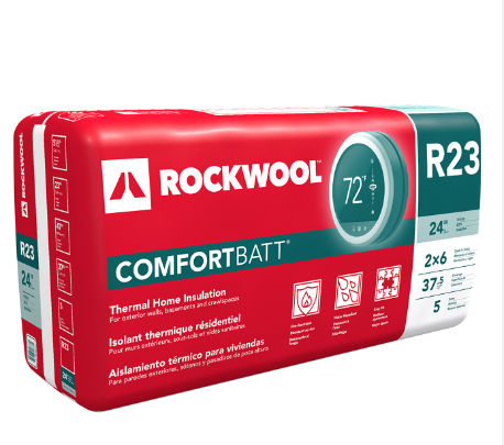 ROCKWOOL Comfort-Bat Insulation 5.5" x 23" R-23 37.5 sq. ft. #169094 ...