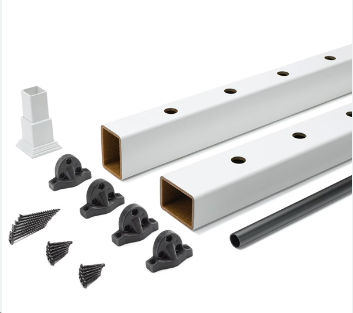 Trex Transcend 6' Stair Rail Kit White Square Baluster #WT0636SRK at ...