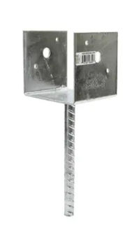 Southgate 4x4 Carport Brackets with rebar at Bromon Lumber | Deck and ...