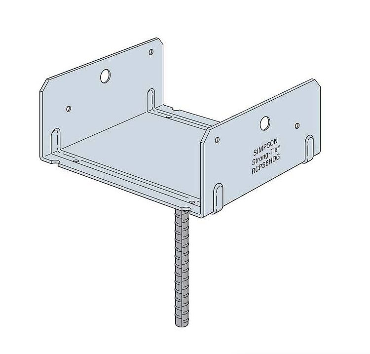 Simpson Strongtie 8x8 Rebar Carport Saddle at Bromon Lumber | Deck and ...