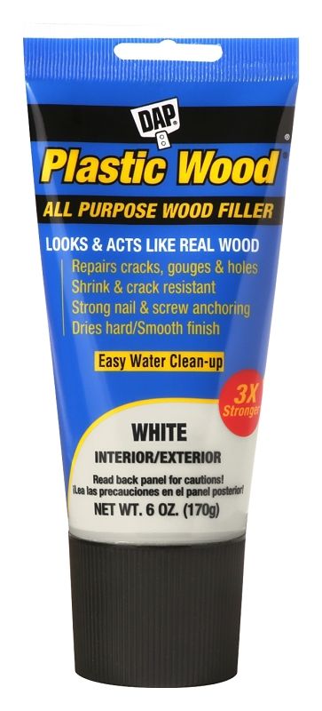 Dap 6Oz Squeeze Tube White PLastic Wood Latex Wood Filler at Builders ...
