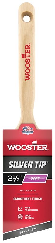 Wooster 2 1/2" Silver Tip Angled Sash Paint Brush at Builders' General ...