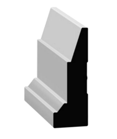 MDF Primed Step Bevel Backband Casing - 1-1/8x3-1/4x14'-3" at Central ...