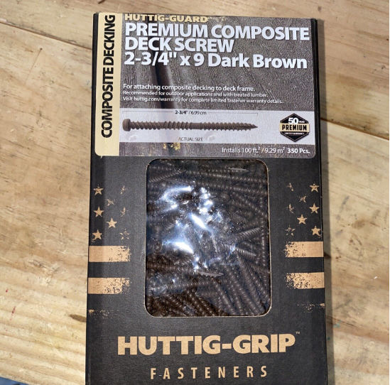 Huttig Premium Deck Screw 2" 1# at Cassity Jones