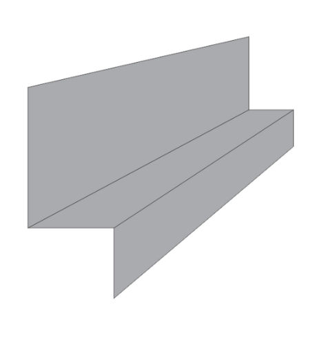 Tamlyn Z-Flashing 1/2" x 1" x 2" x 10' Galvanized at Cassity Jones ...