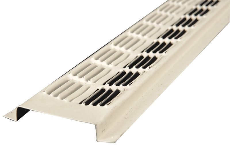 8' White Aluminum Soffit Vent (105W) (Double Leg) at Concord Building ...