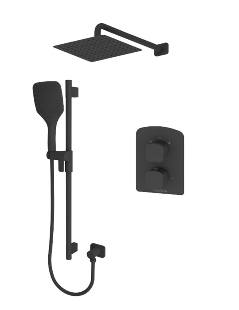 Delano 2-Way Shower Kit Matte Black at Downtown Bath & Tile | Tenzo ...