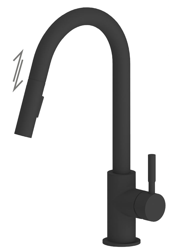 Echo Kitchen Faucet - Matte Black at Downtown Bath & Tile | Tenzo ...