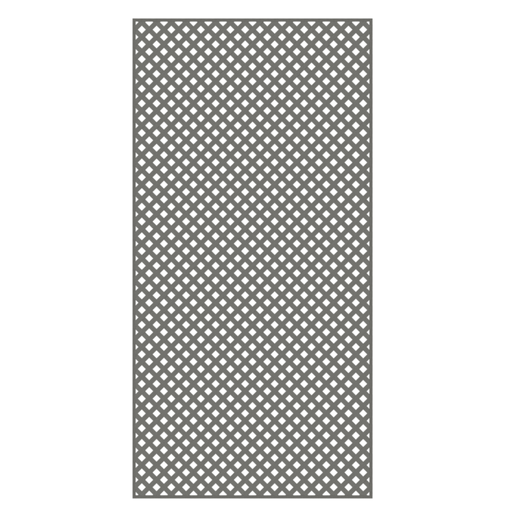 Nantucket Gray Vinyl Diamond Privacy Lattice 4' x 8' at GR Mitchell ...