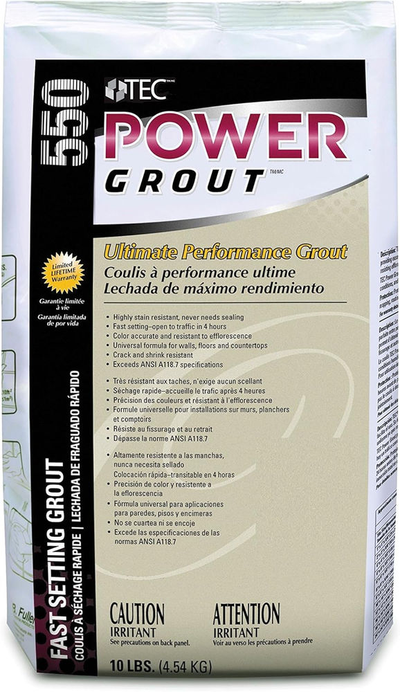 POWER GROUT 10LB BR WHITE #910 at Hodgins Building Centre | Mortar ...